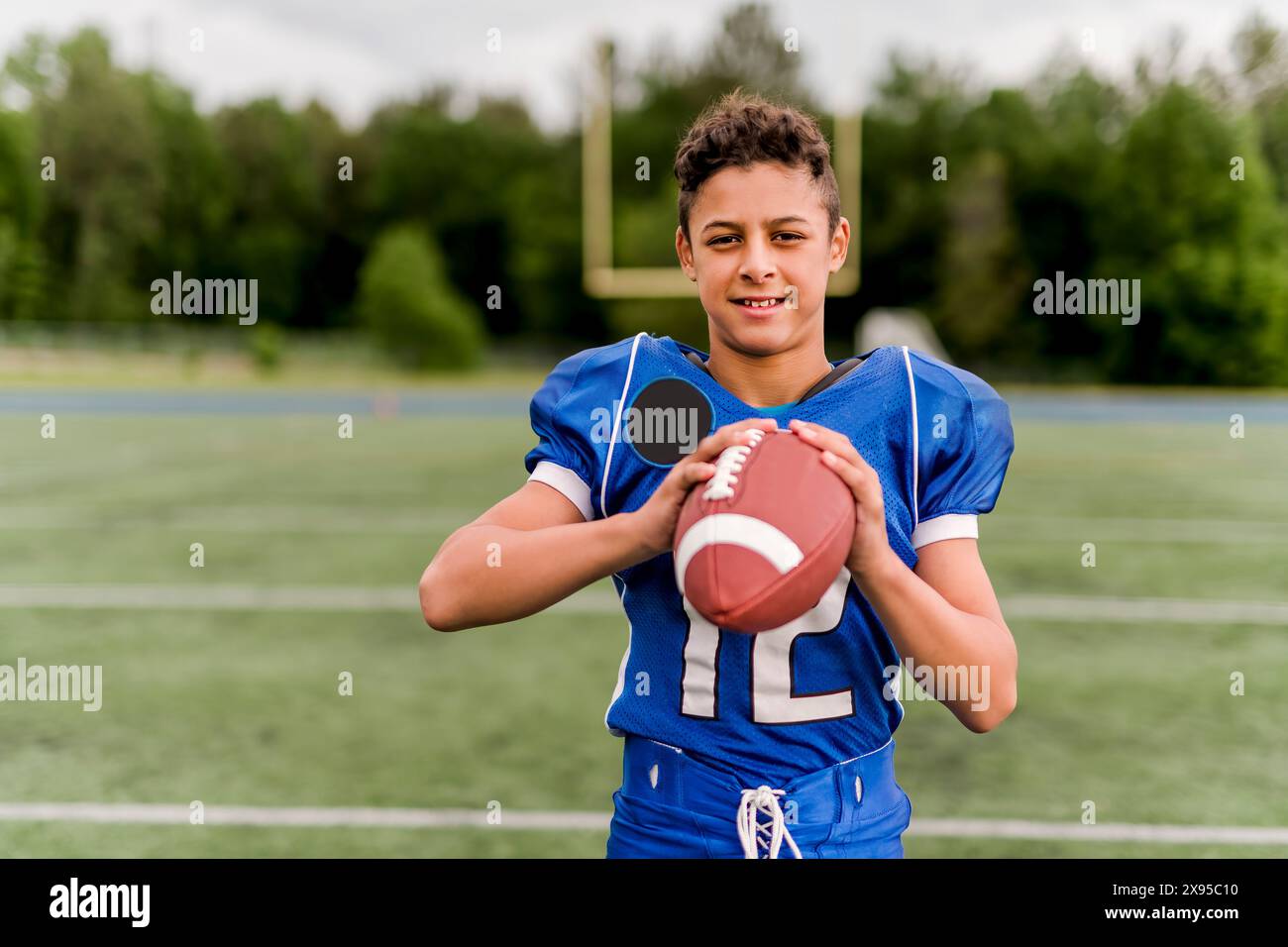 Nice Portrait of a American Football Player Stock Photo - Alamy