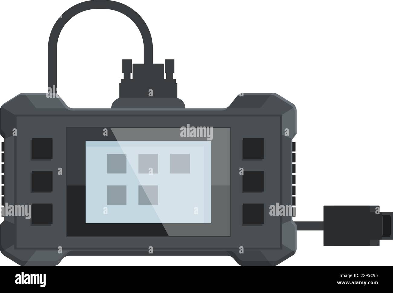 Illustration of a digital time bomb with a timer, explosive, and ...