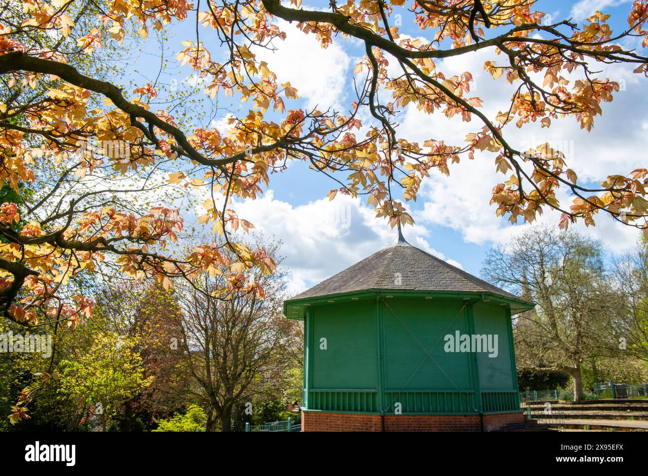 Spring at the Arboretum Park in Nottingham City Centre, Nottinghamshire ...