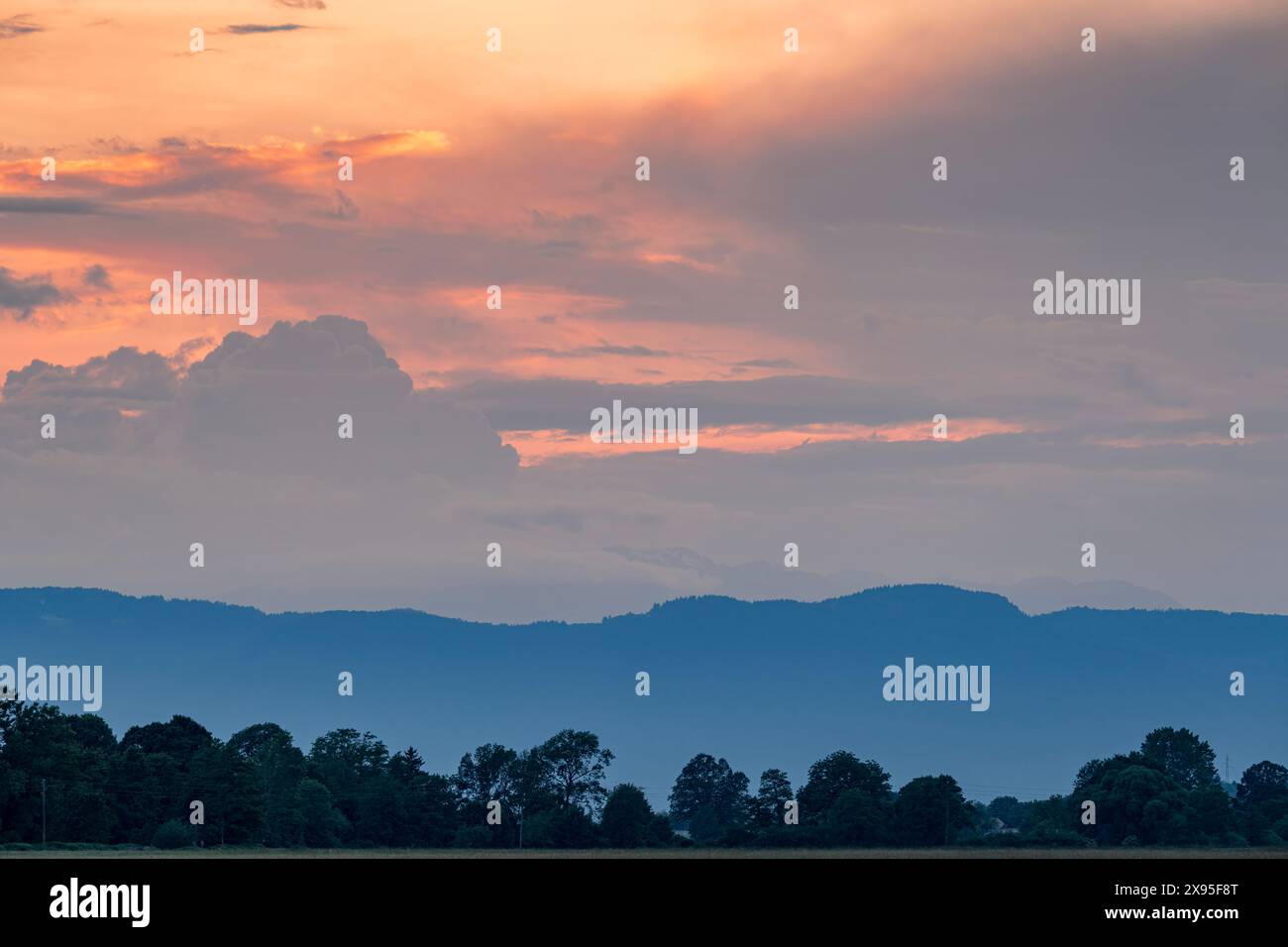 Magic evening dawn Stock Photo - Alamy