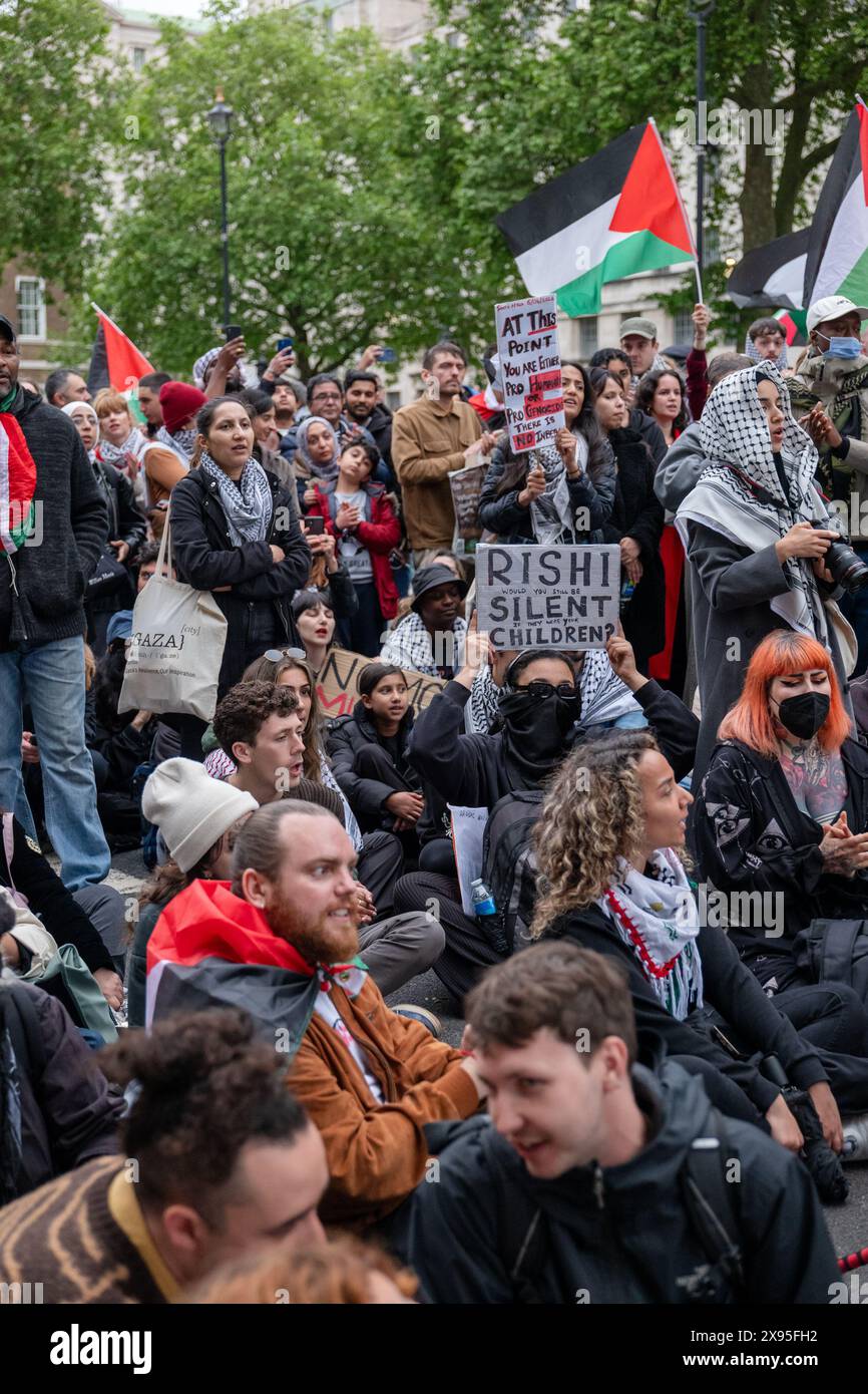 A emergency rally was called on Whitehall in central London, after the ...