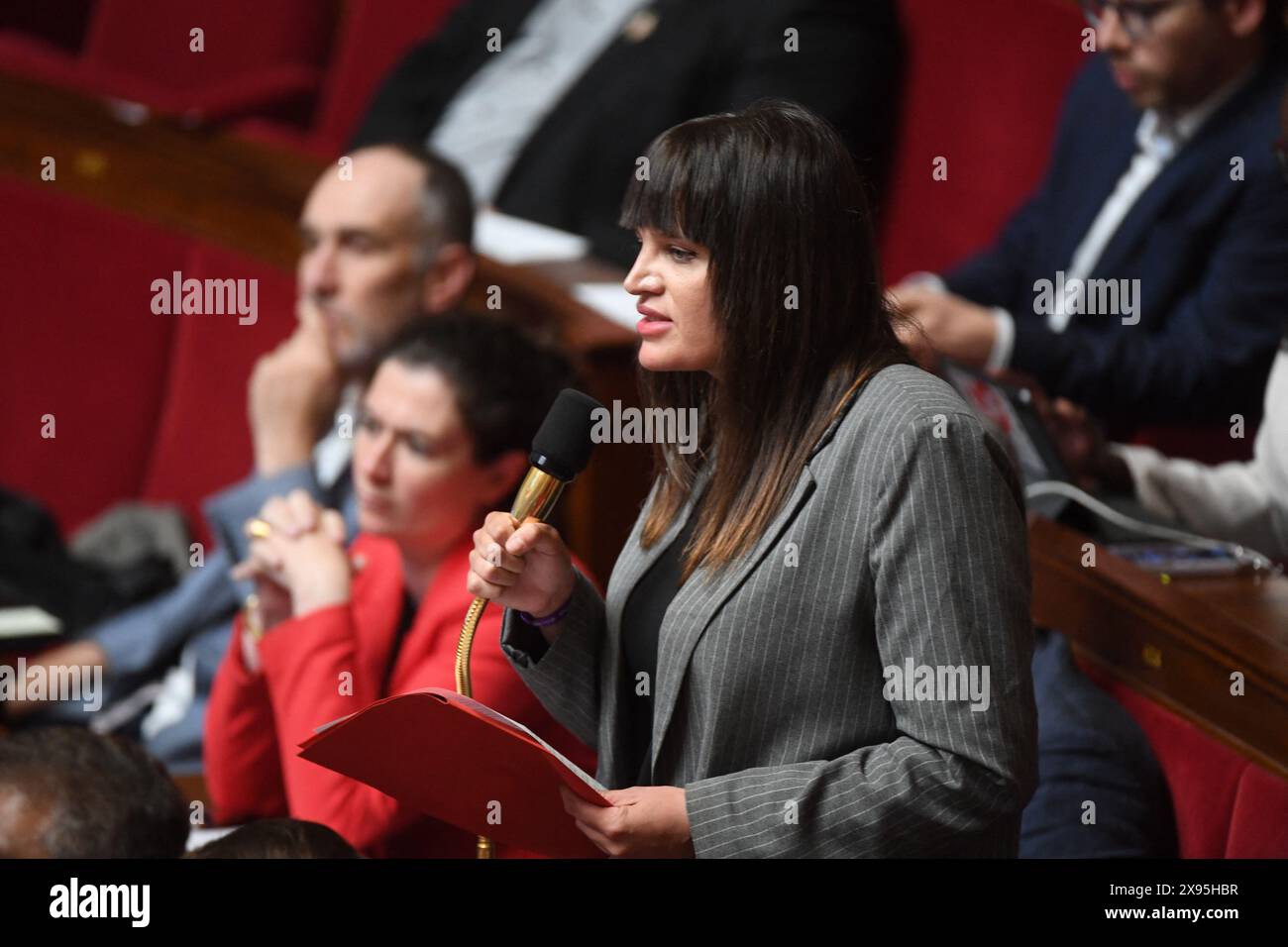 Paris, France. 28th May, 2024. MP of La France Insoumise (LFI) group ...