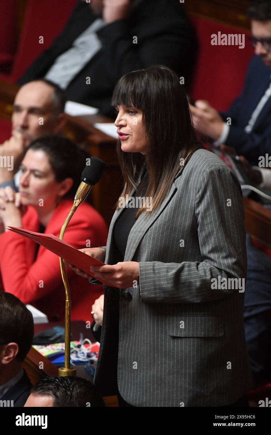 Paris, France. 28th May, 2024. MP of La France Insoumise (LFI) group ...