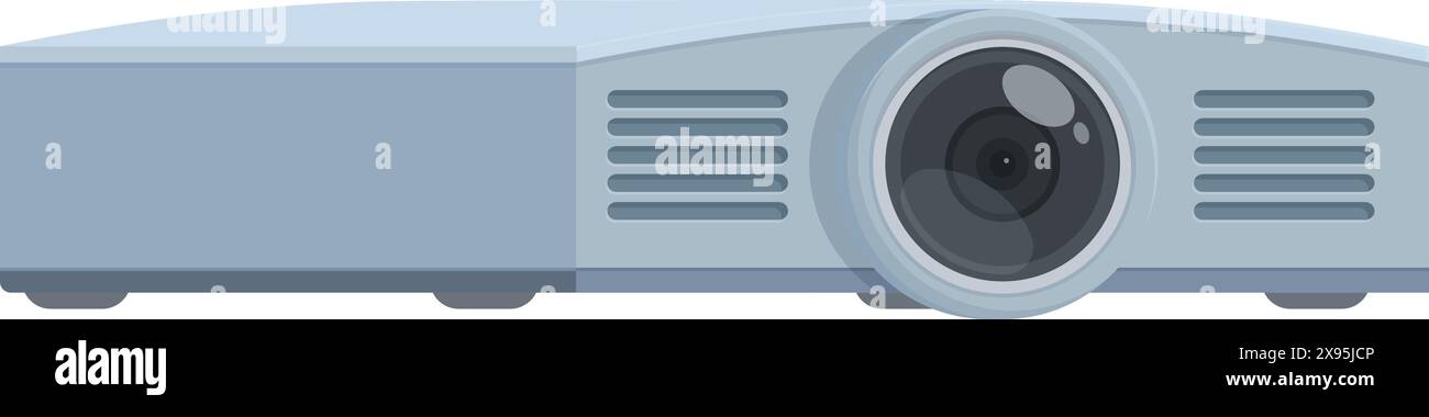 Flat vector design of a contemporary digital projector, ideal for ...