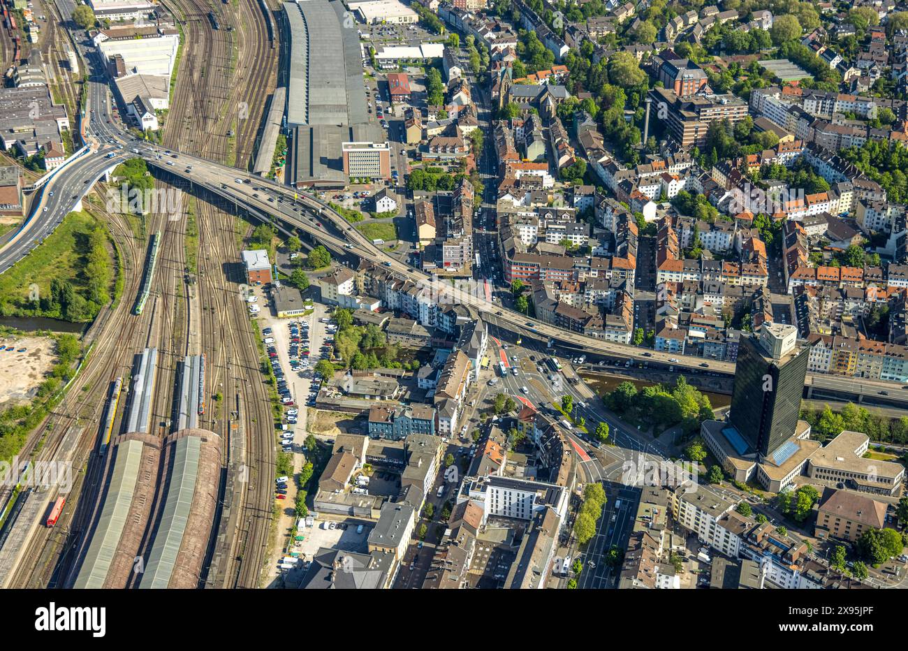 Railroad tracks to hagen main station hi-res stock photography and ...