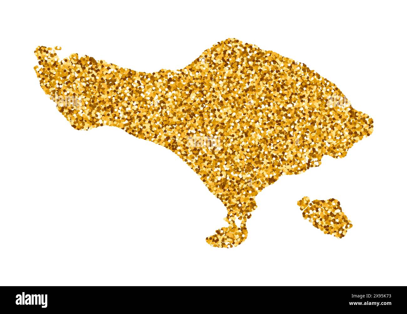 Vector isolated illustration with simplified Bali and Nusa Penida from ...