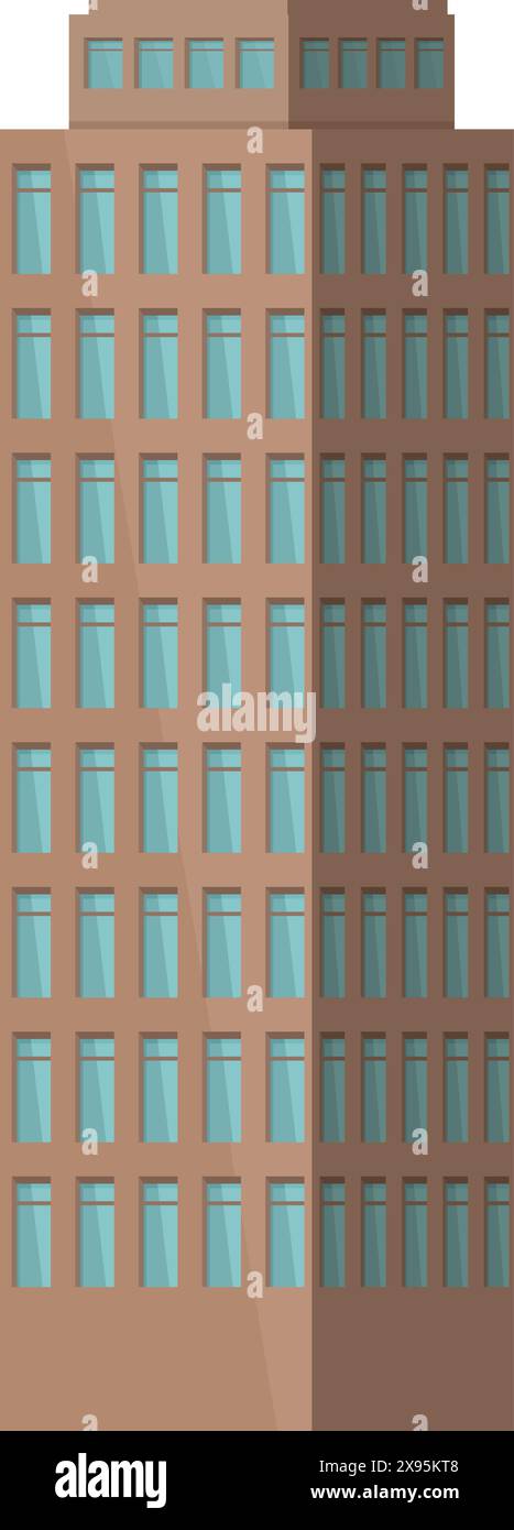 Contemporary urban skyscraper office building facade in the ...