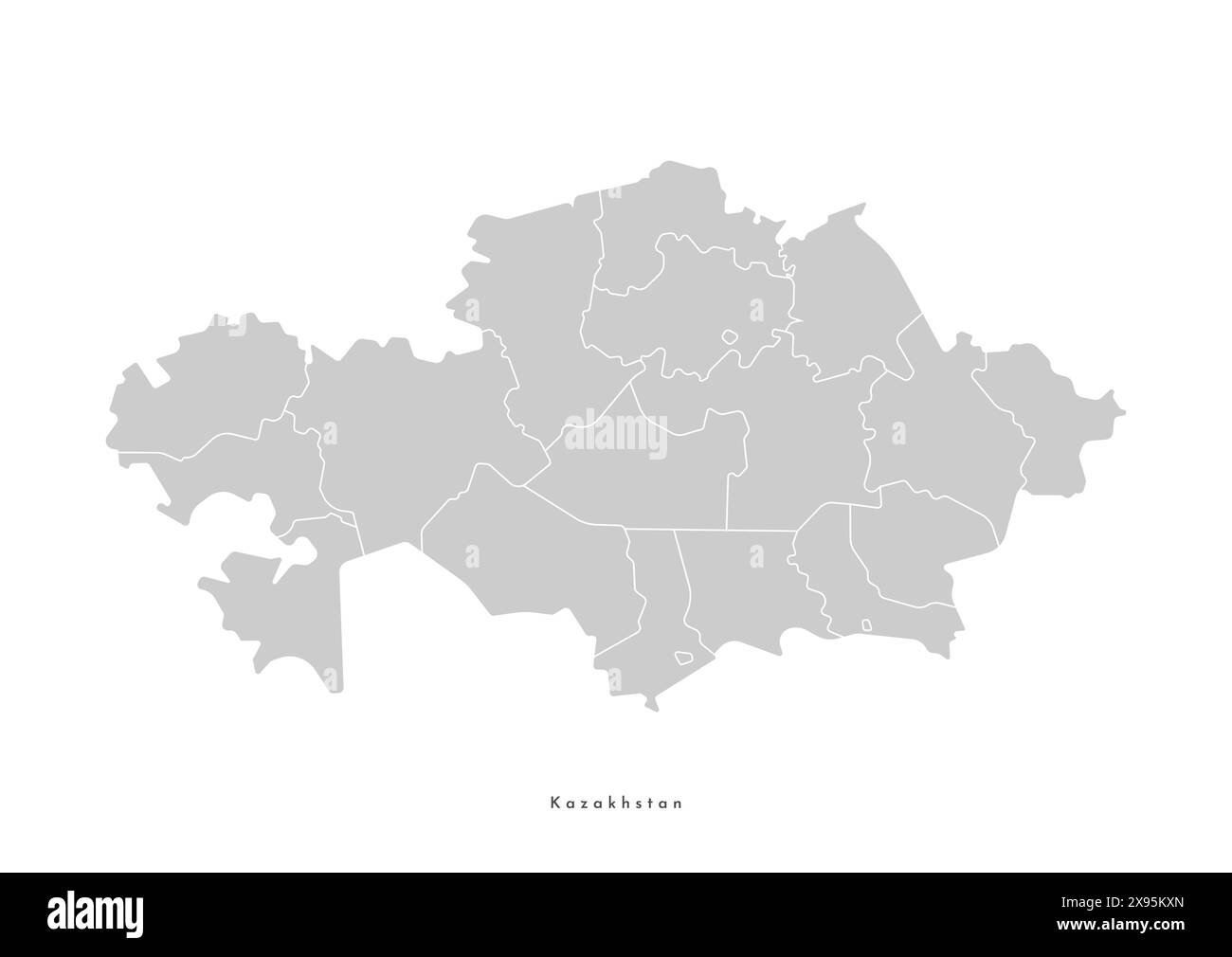 Vector isolated illustration of simplified administrative map of ...
