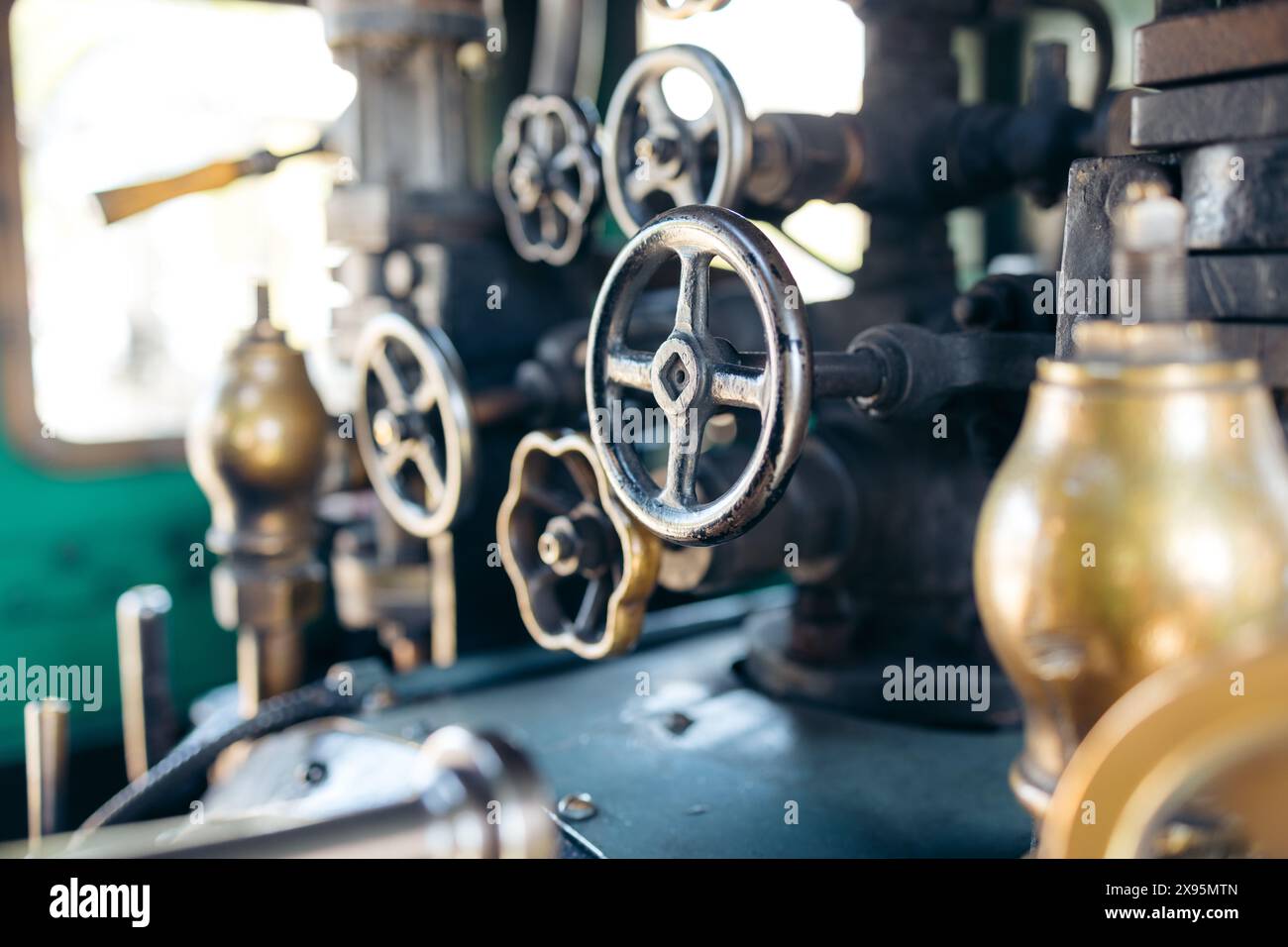 Steam train valves hi-res stock photography and images - Alamy