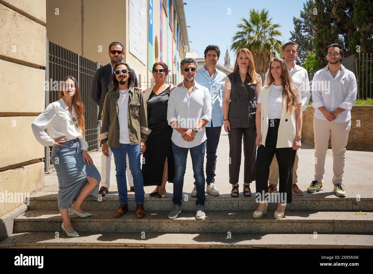 Family photo with flamenco artists Farruquito (3l) 29 MAY 2024 María José López / Europa Press ...