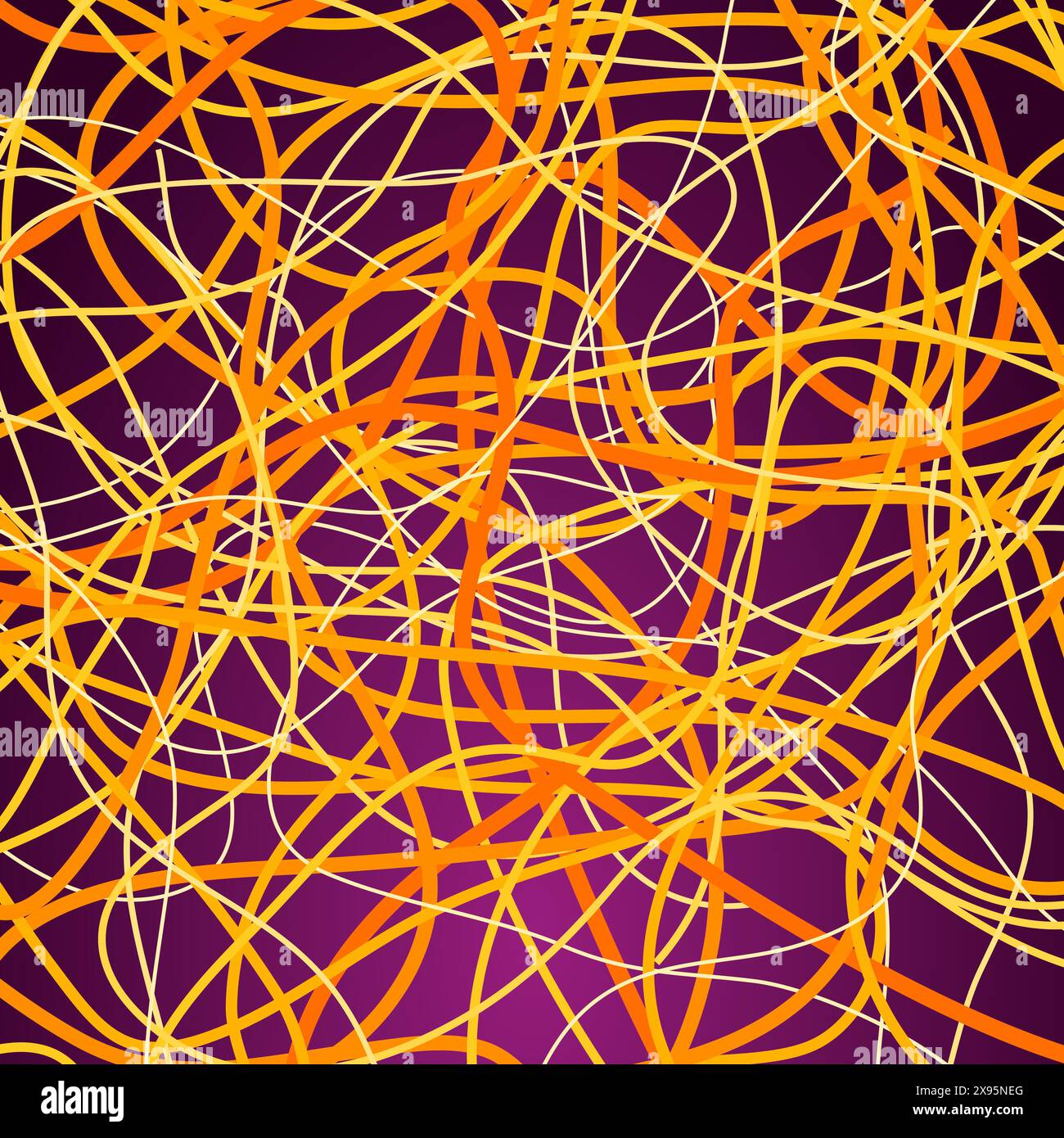 Vector background with moving yellow lines. Bright background of curves ...