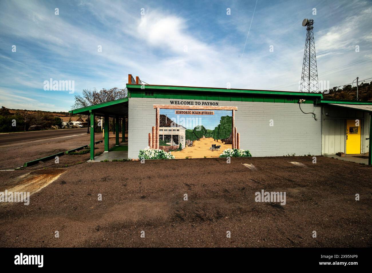 Historic architecture in the changed town of Payson, northern Gila ...