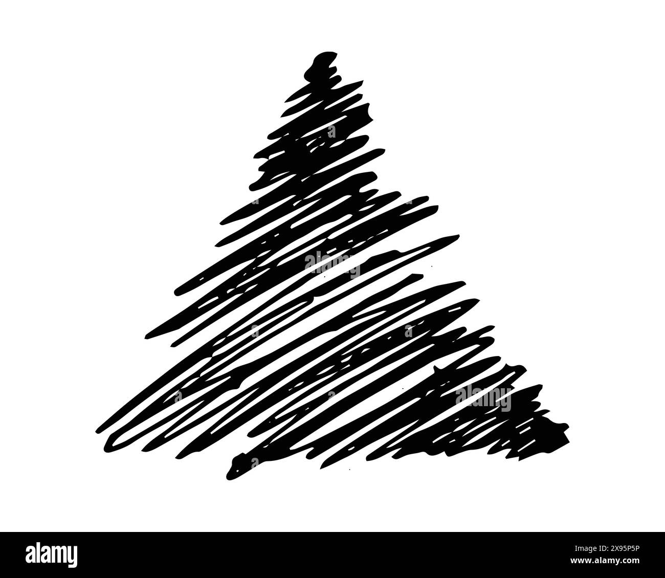 Sketch Scribble Smear Triangle. Hand drawn Pencil Scribble. Vector ...