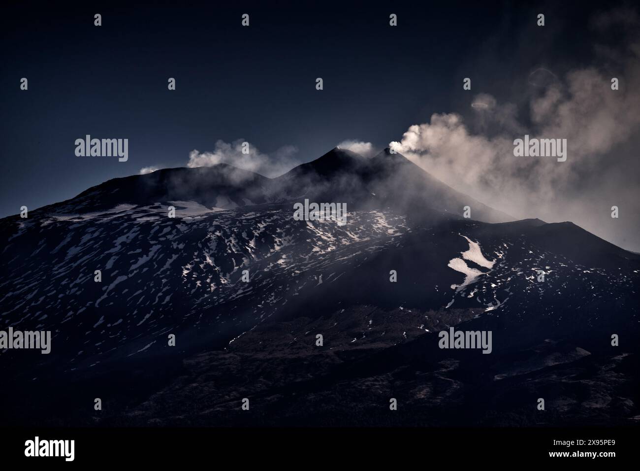 Etna volcano releases volcanic vortex rings into the sky, Sicily ...