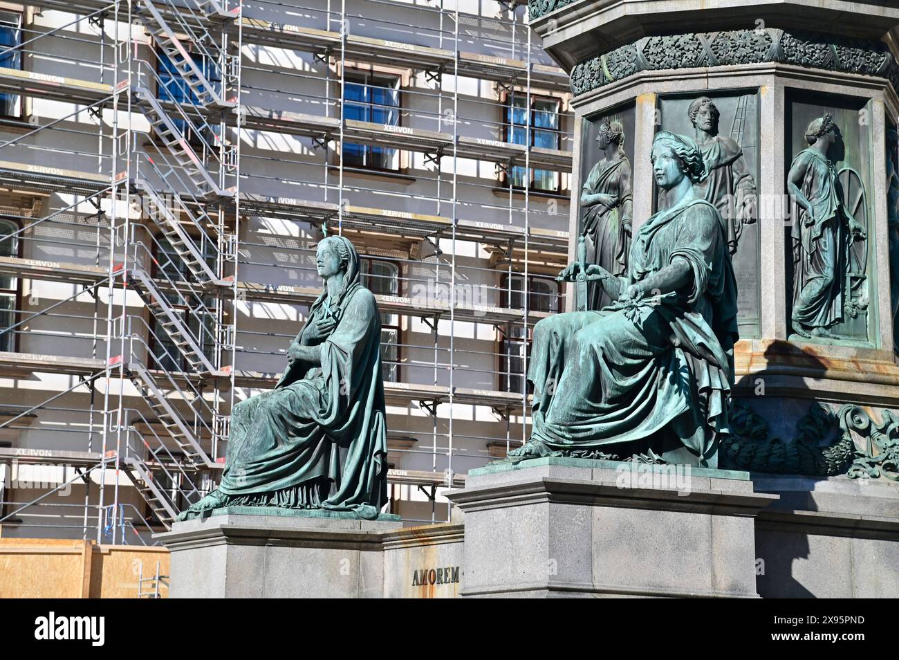 Historical Women Statues at Hofburg Palace in Vienna City, Capital City ...