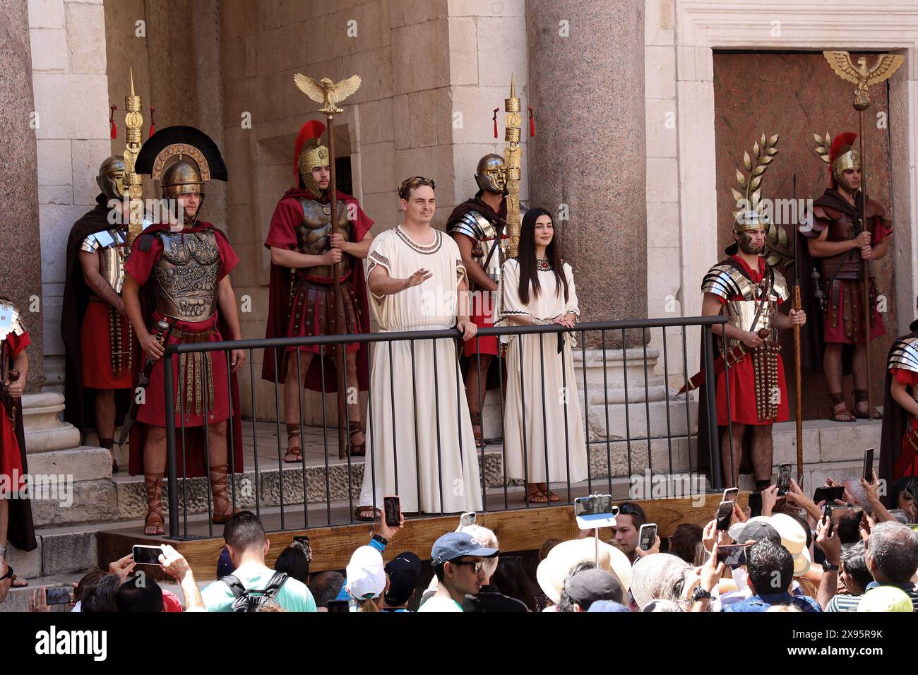 Split, Croatia. 29th May, 2024. Every day during summer months, at noon ...