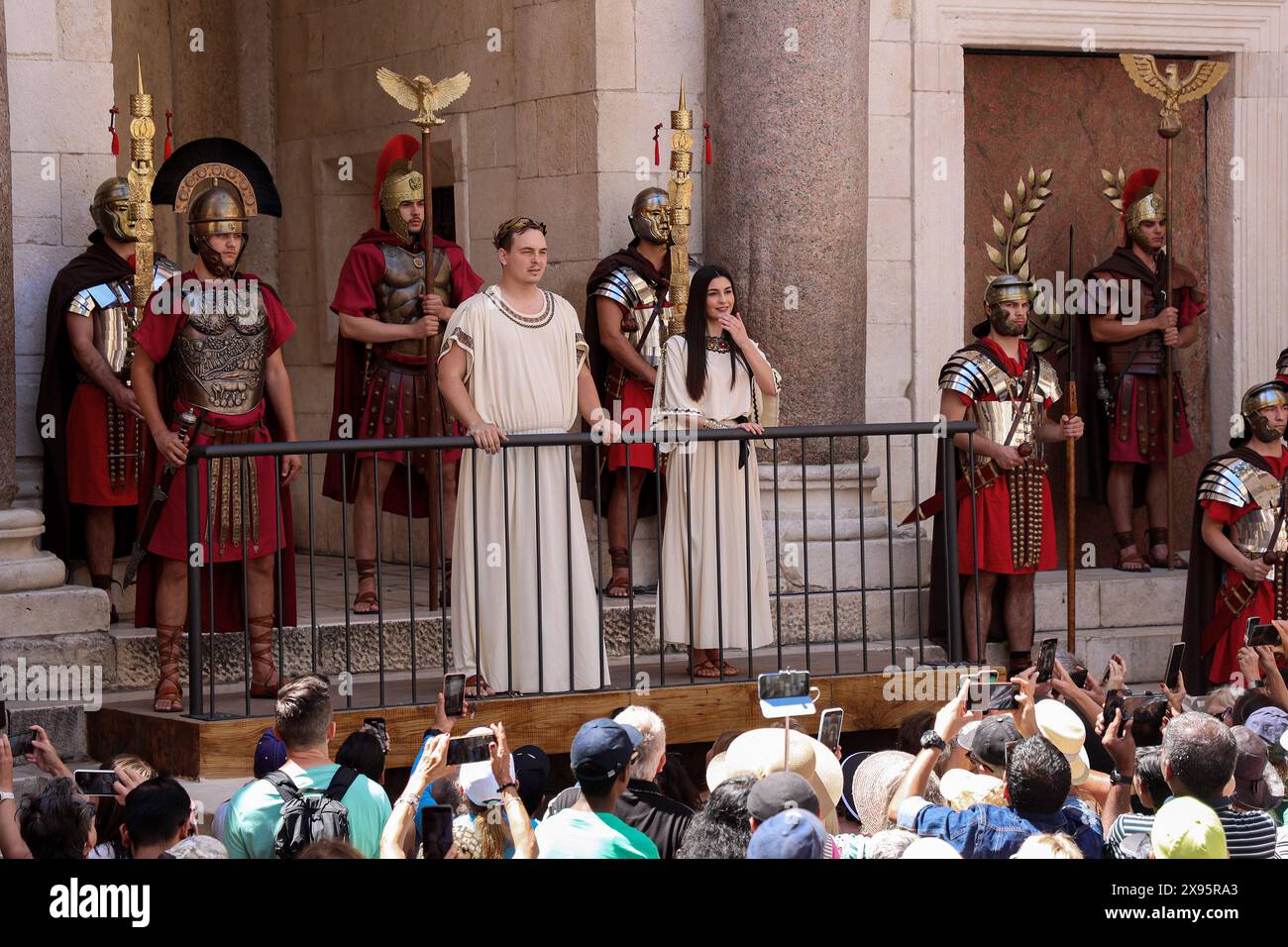 Split, Croatia. 29th May, 2024. Every day during summer months, at noon ...