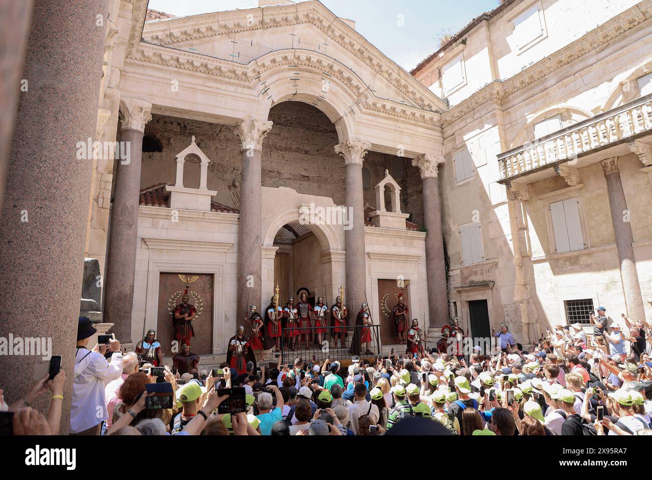Split, Croatia. 29th May, 2024. Every day during summer months, at noon ...