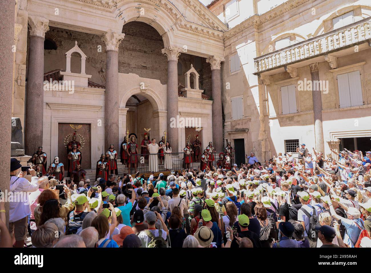 Split, Croatia. 29th May, 2024. Every day during summer months, at noon ...