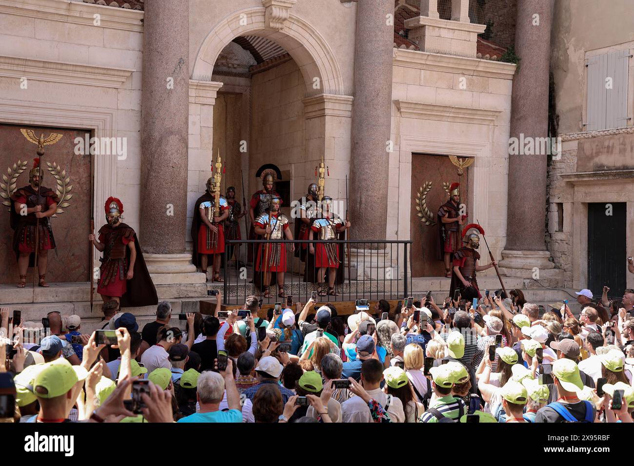 Split, Croatia. 29th May, 2024. Every day during summer months, at noon ...