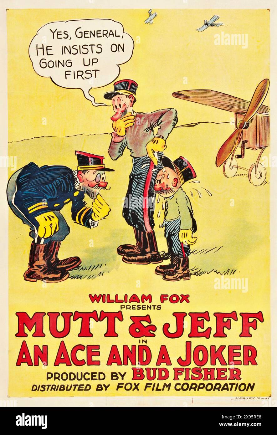Mutt & Jeff - An Ace and a Joker (Fox, 1918). Produced by Bud Fisher ...