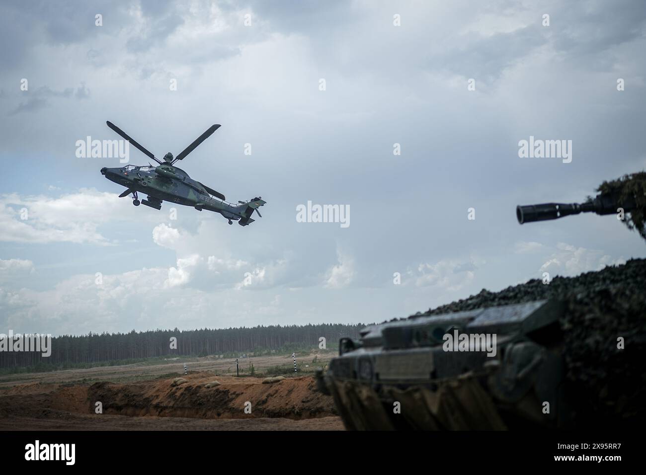 Pabrade, Lithuania. 29th May, 2024. The Bundeswehr's Tiger combat ...