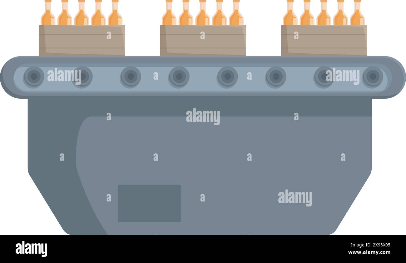 Conveyor rollers Stock Vector Images - Alamy