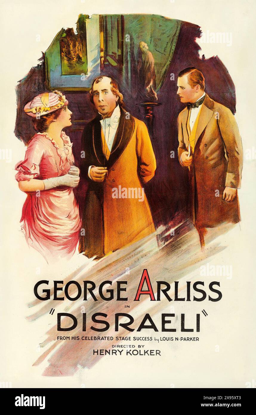George Arliss in Disraeli (United Artists, 1921) - vintage film poster ...