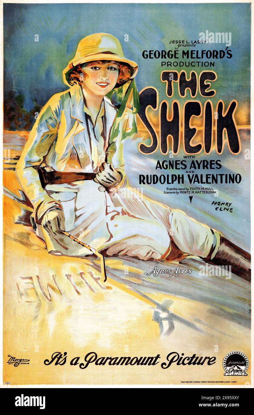 The Sheik with Agnes Ayres and Rudolph Valentino, 1921 - vintage film ...