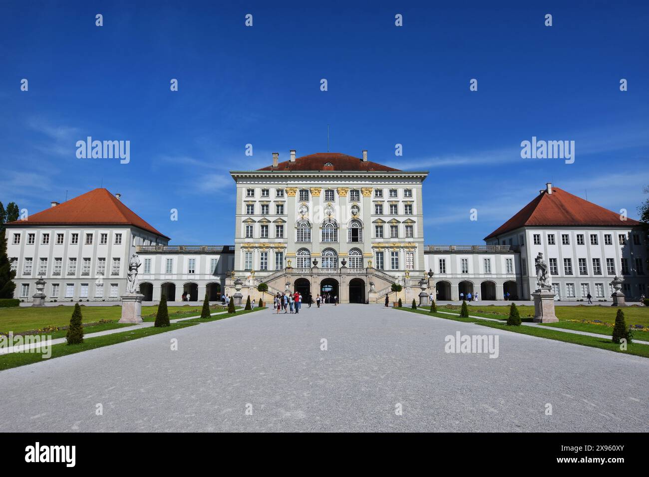 The Nymphenburg Palace ( Palace of the Nymphs) and gardens in Munich's ...