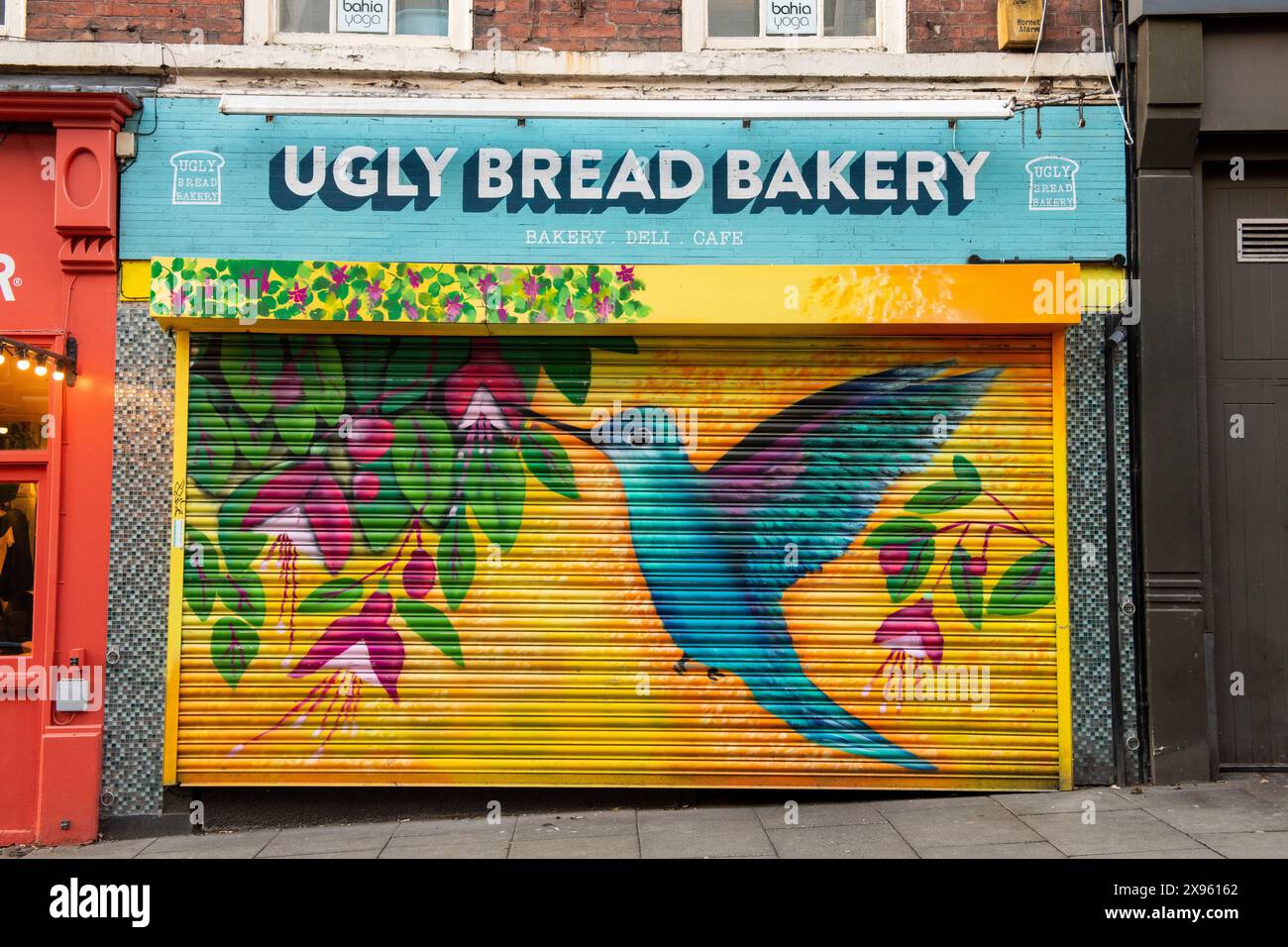 Tthe Ugly Bread Bakery Painted Shutter in Hockley Nottingham City ...