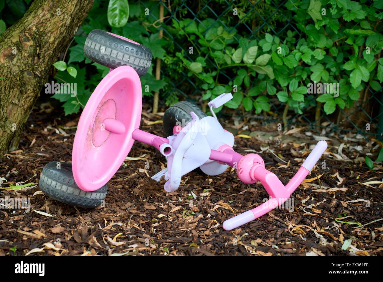 Bavaria, Germany - May 28, 2024: Overturned children s vehicle without ...