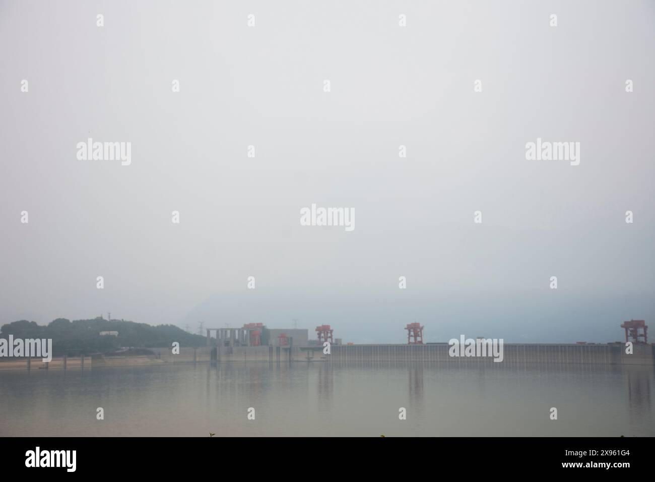 View landscape of Phoenix Mountain and yangtze river with Three Gorges ...