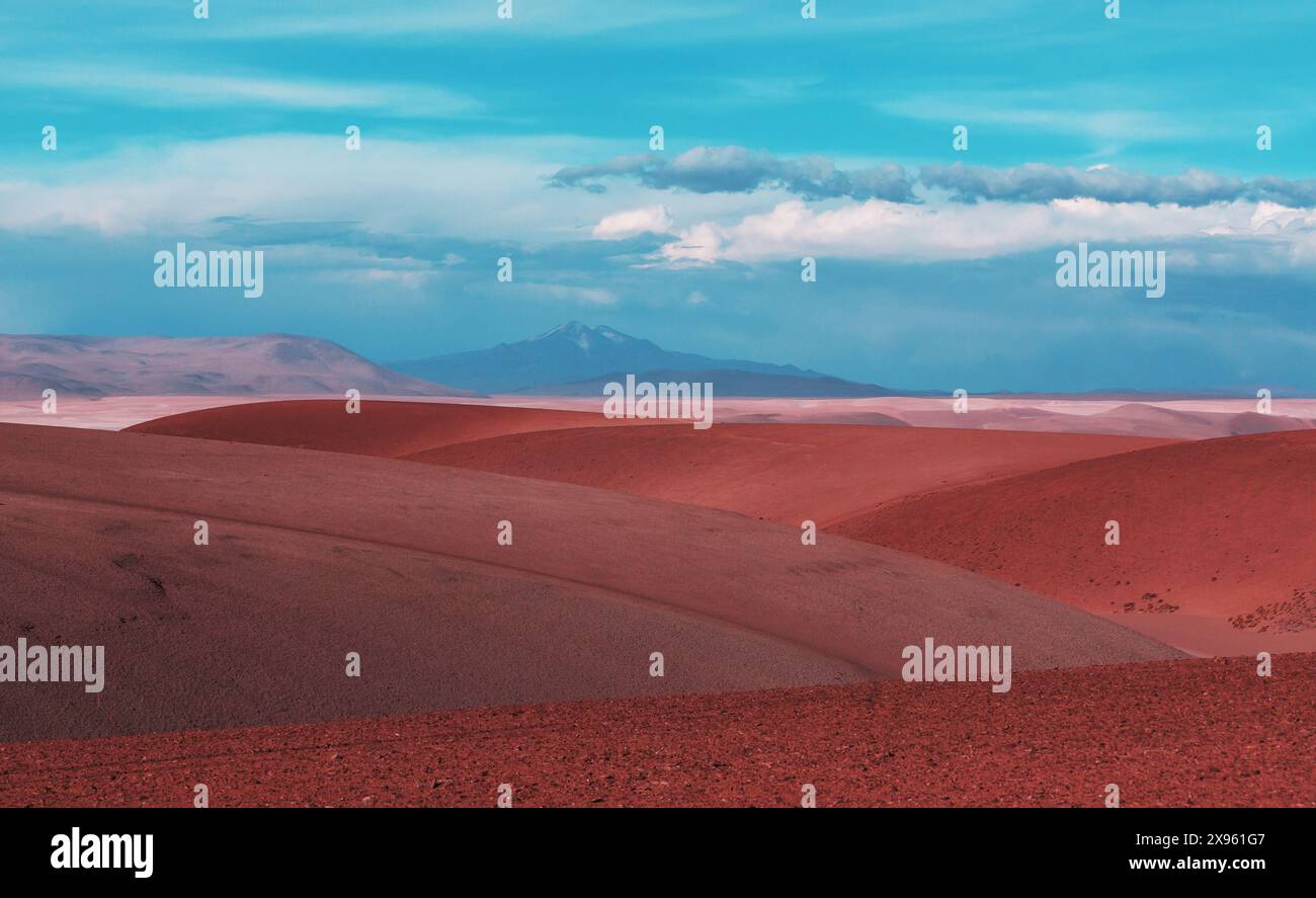 Epic Salvador Dali desert. Unusual natural landscapes in Bolivia Stock ...