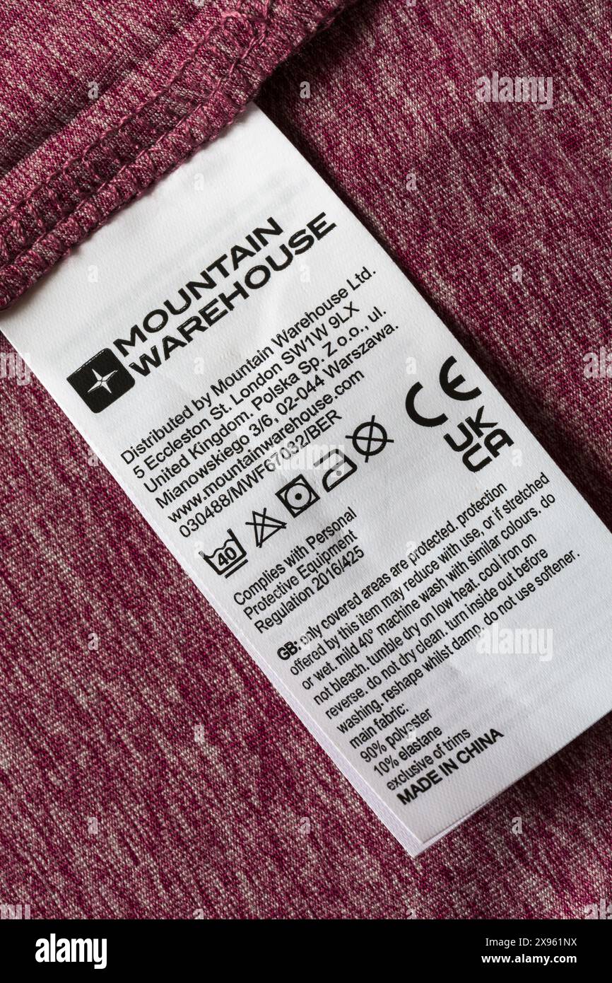 Mountain warehouse label hi-res stock photography and images - Alamy