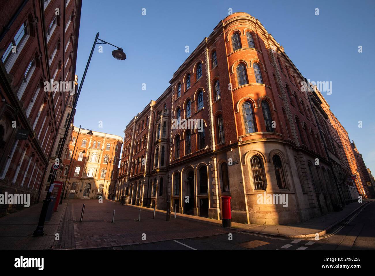 Early morning light on Broadway in the Lace Market area of Nottingham ...