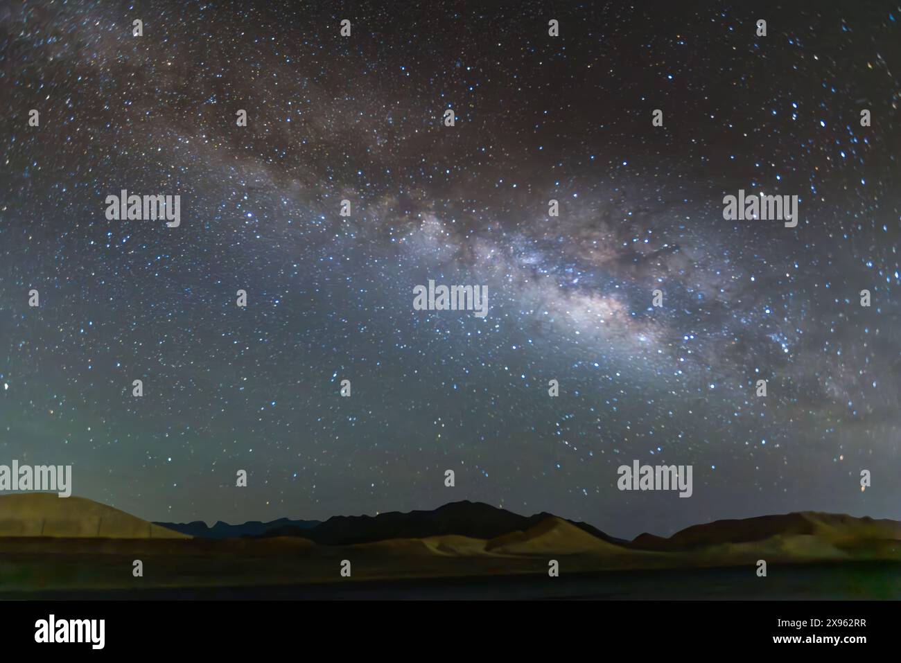 The universe and the Milky Way over the Big Bend National Park Stock ...
