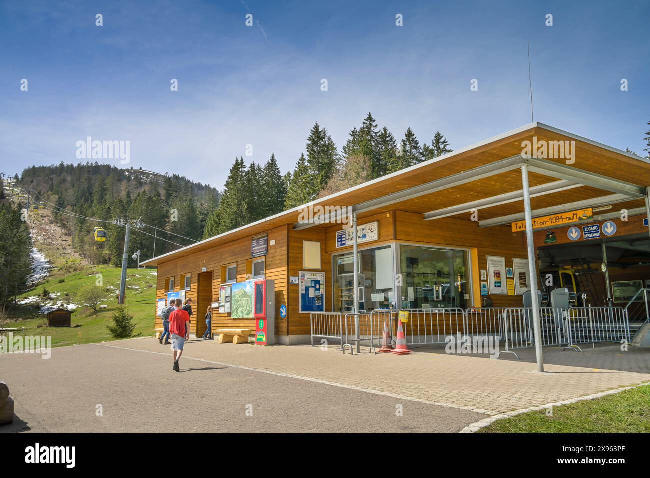 Talstation Seilbahn, Belchenbahn, Belchen, Schwarzwald, Baden ...