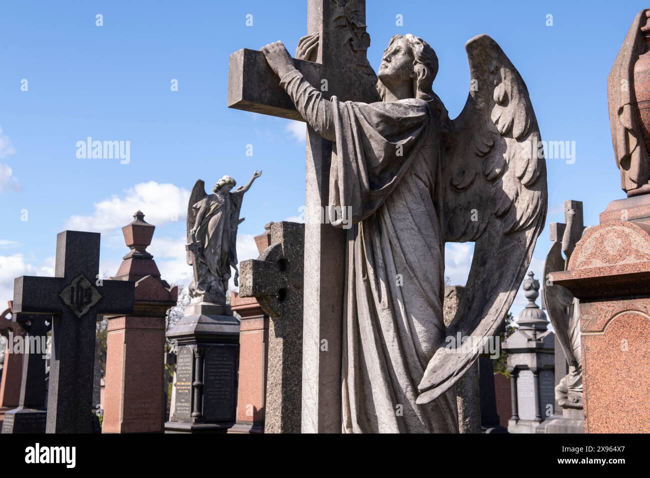 Church (Rock) Cemetery in Nottingham, Nottinghamshire England UK Stock ...