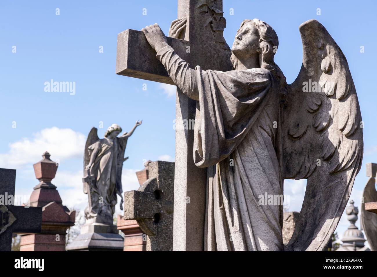Church (Rock) Cemetery in Nottingham, Nottinghamshire England UK Stock ...