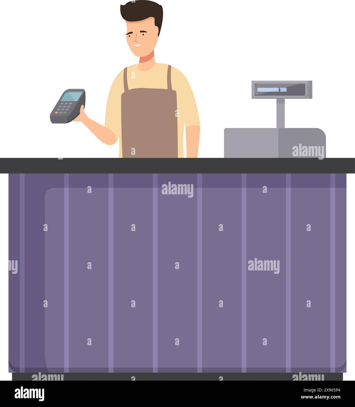 Check apron Stock Vector Images - Alamy