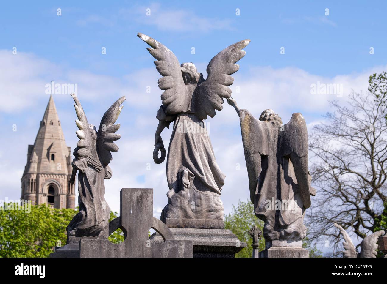 Church (Rock) Cemetery in Nottingham, Nottinghamshire England UK Stock ...