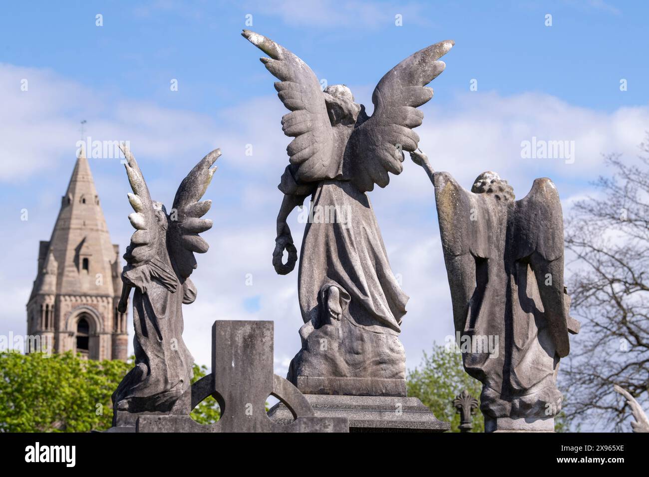 Church (Rock) Cemetery in Nottingham, Nottinghamshire England UK Stock ...