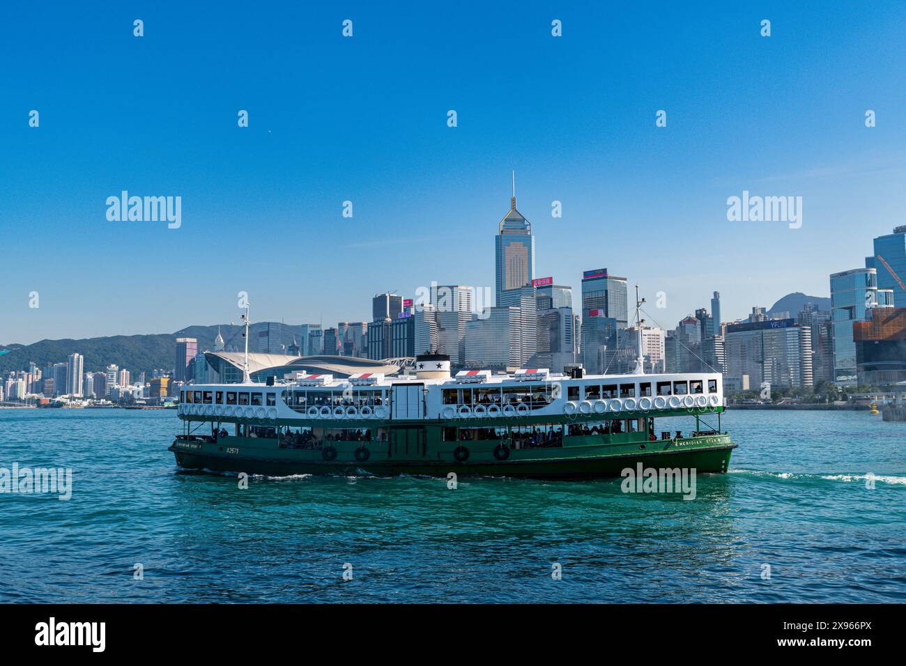 Star Ferry in Victoria harbour, Hong Kong, China, Asia Stock Photo - Alamy