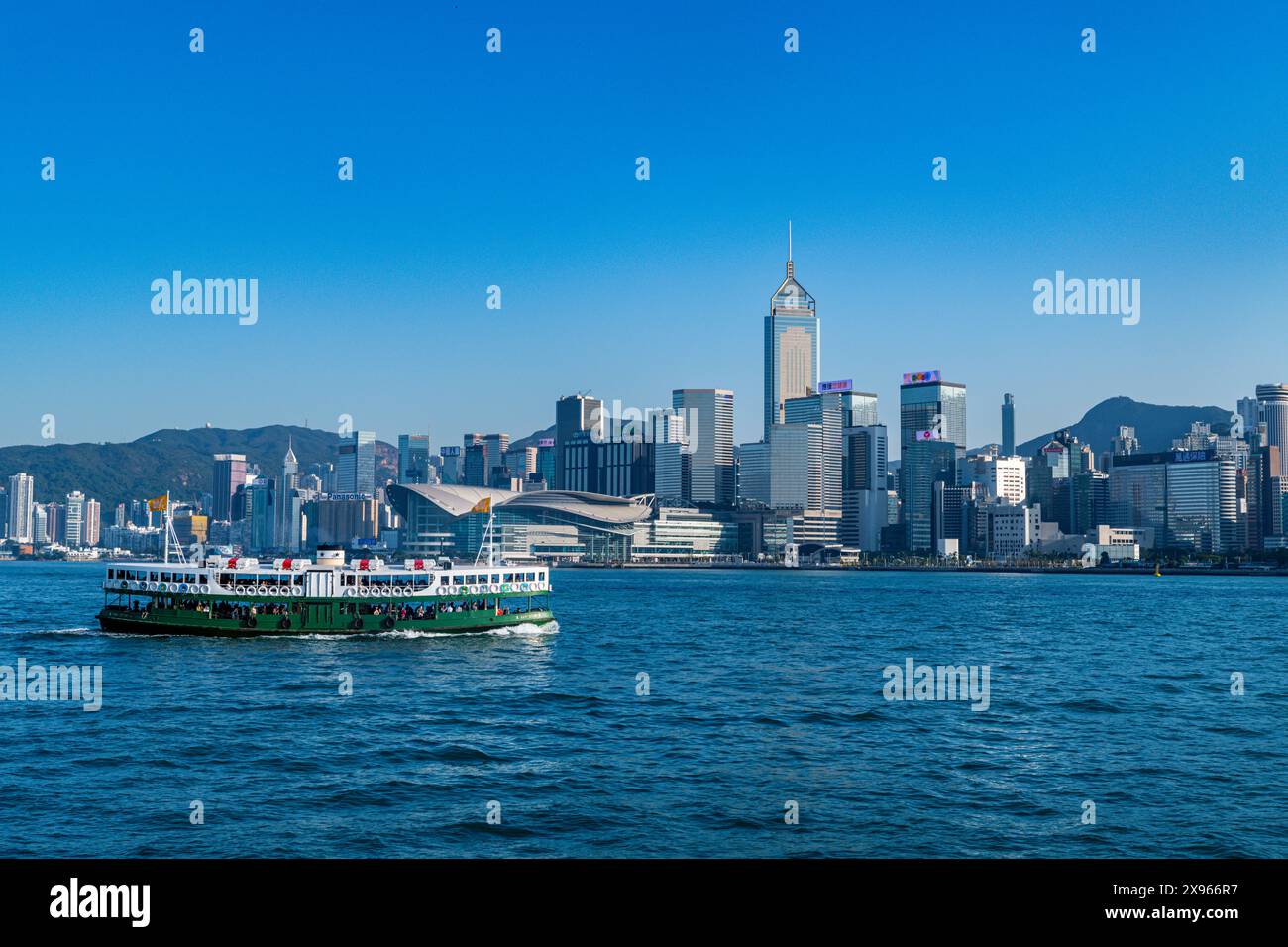 Star Ferry in Victoria harbour, Hong Kong, China, Asia Stock Photo - Alamy