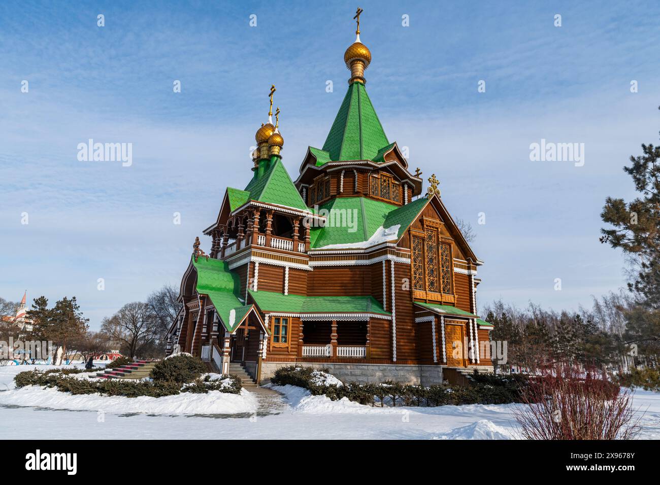 Orthodox church, Volga Manor, Harbin, Heilongjiang, China, Asia Stock ...