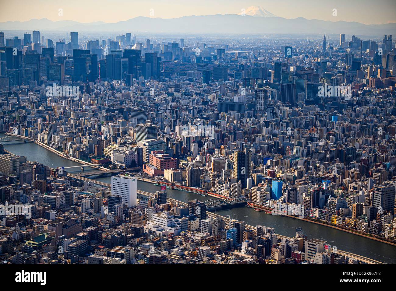 Aerial Japan cityscape, Tokyo, Honshu, Japan, Asia Stock Photo - Alamy