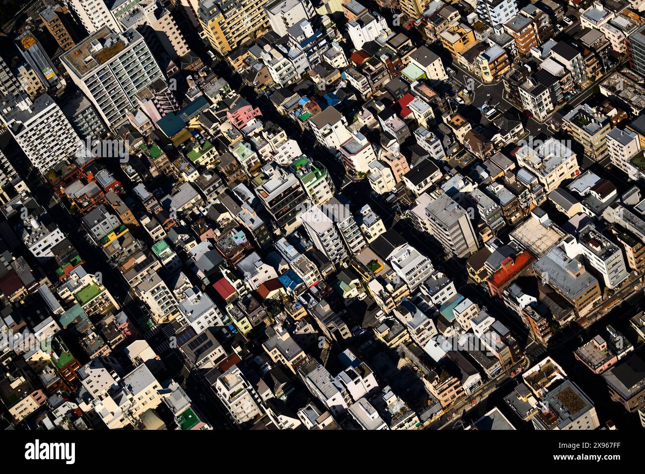 Aerial, Japan cityscape, Tokyo, Honshu, Japan, Asia Stock Photo - Alamy