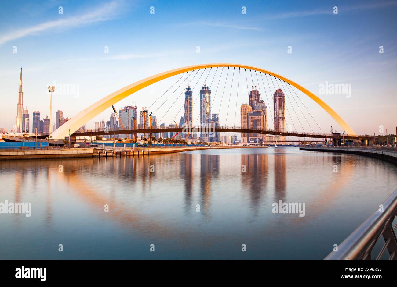 Tolerance Bridge in Dubai, United Arab Emirates, Middle East Stock ...