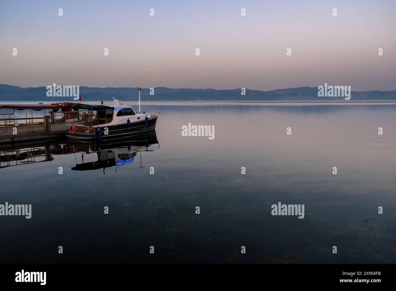 View of Lake Sapanca (Sapanca Golu) a fresh water lake between the Gulf ...